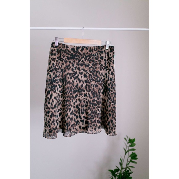 Boston Proper | Skirts | Muse Boston Proper Silk Animal Print Skirt ...